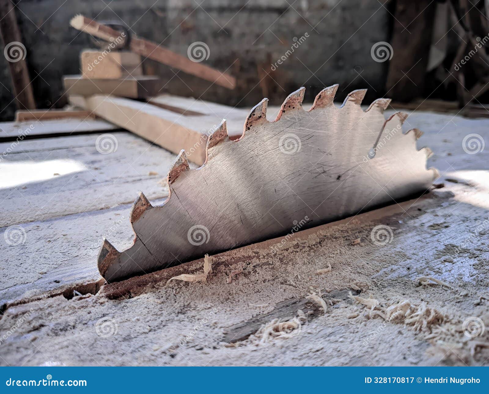Sharp Wood Saw Blade, the Saw Blade is Made of Metal and Has Sharp ...