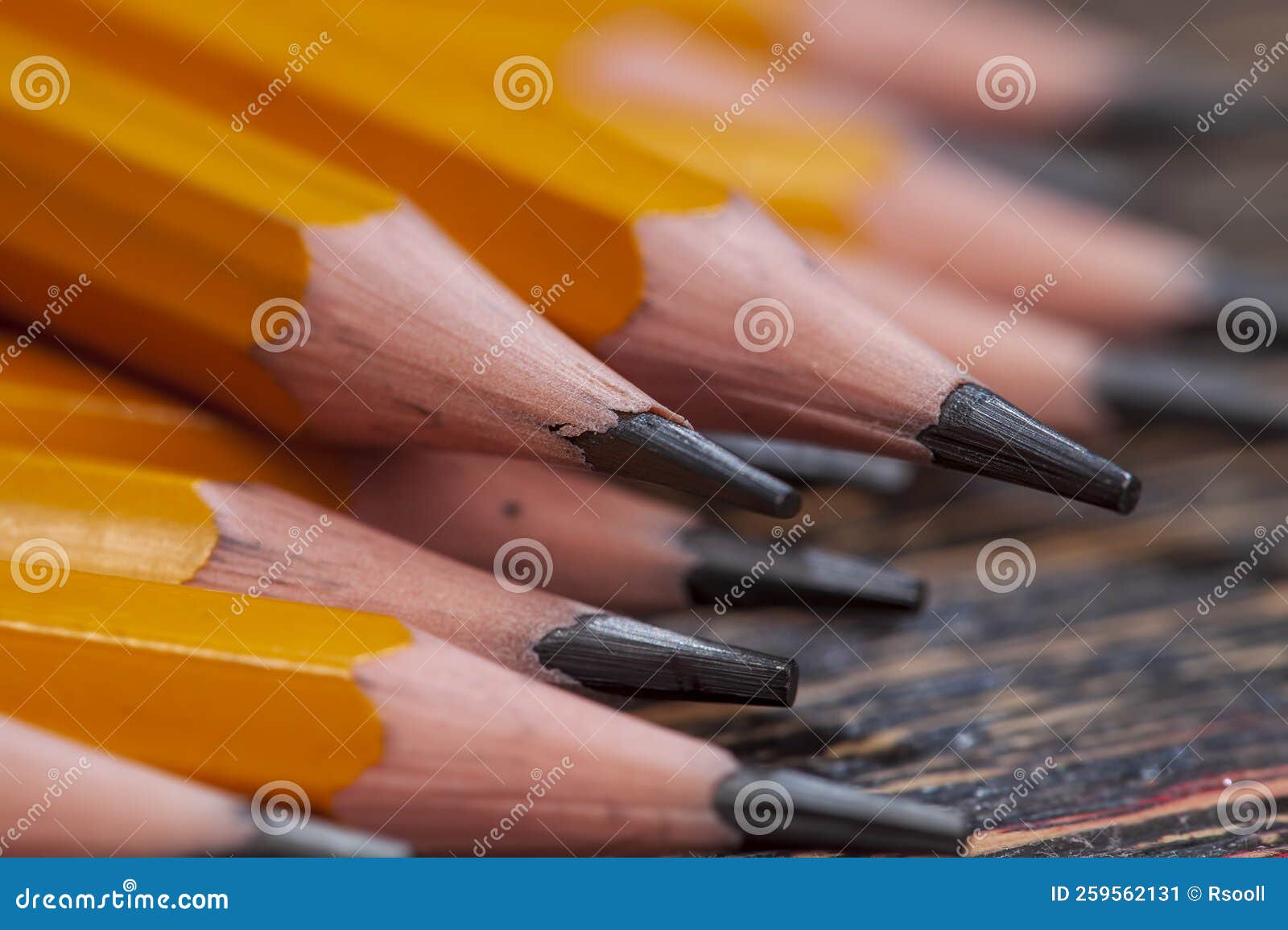 Sharpened Group Of Pencils For Sketching And Drawing Royalty-Free Stock ...