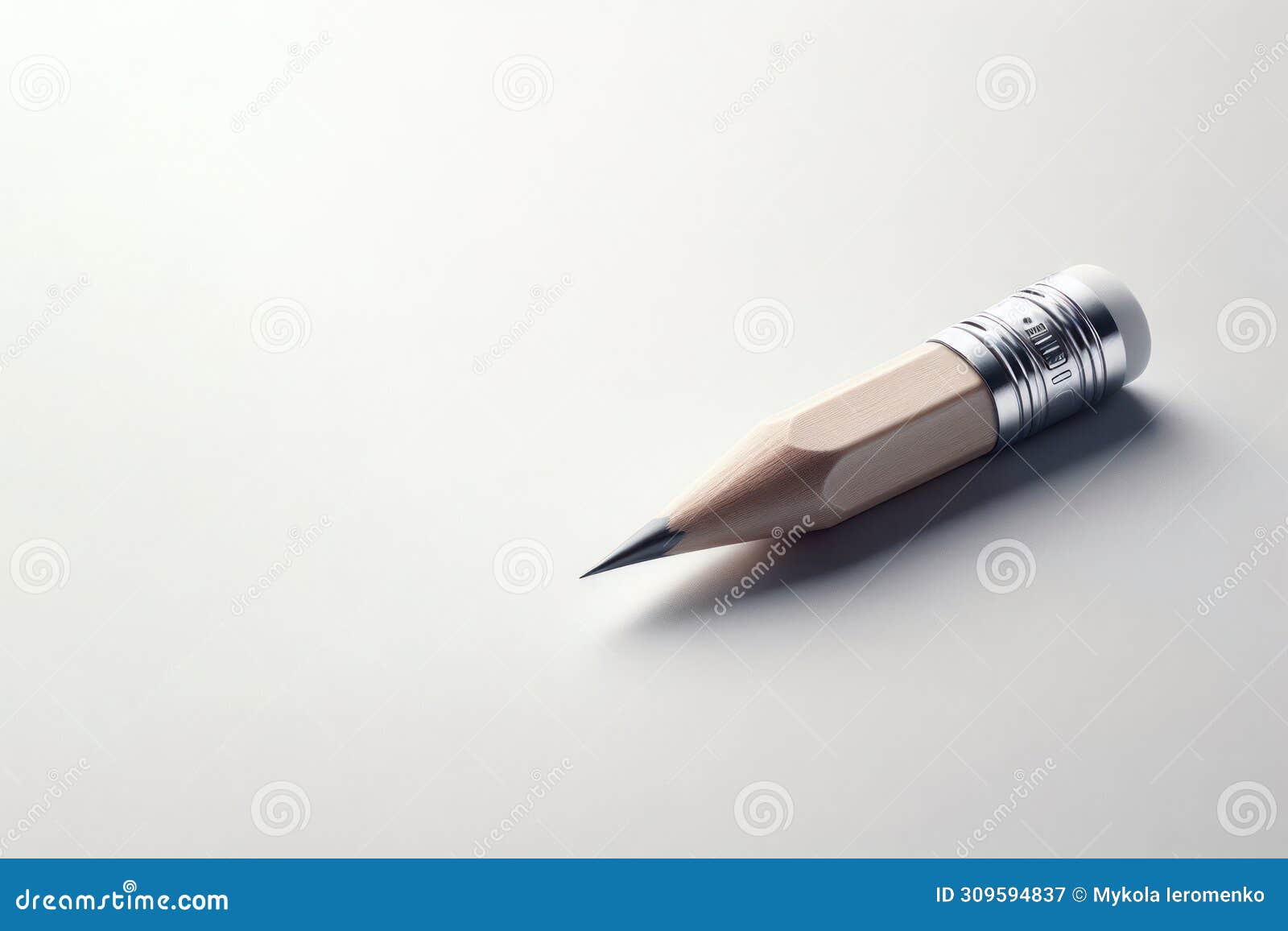 A Sharpened Little Pencil. Space for Text. Stock Illustration ...