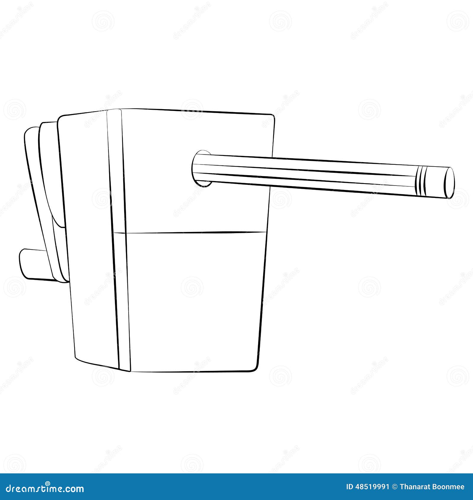 Sharpener stock vector. Illustration of vector, yellow - 48519991