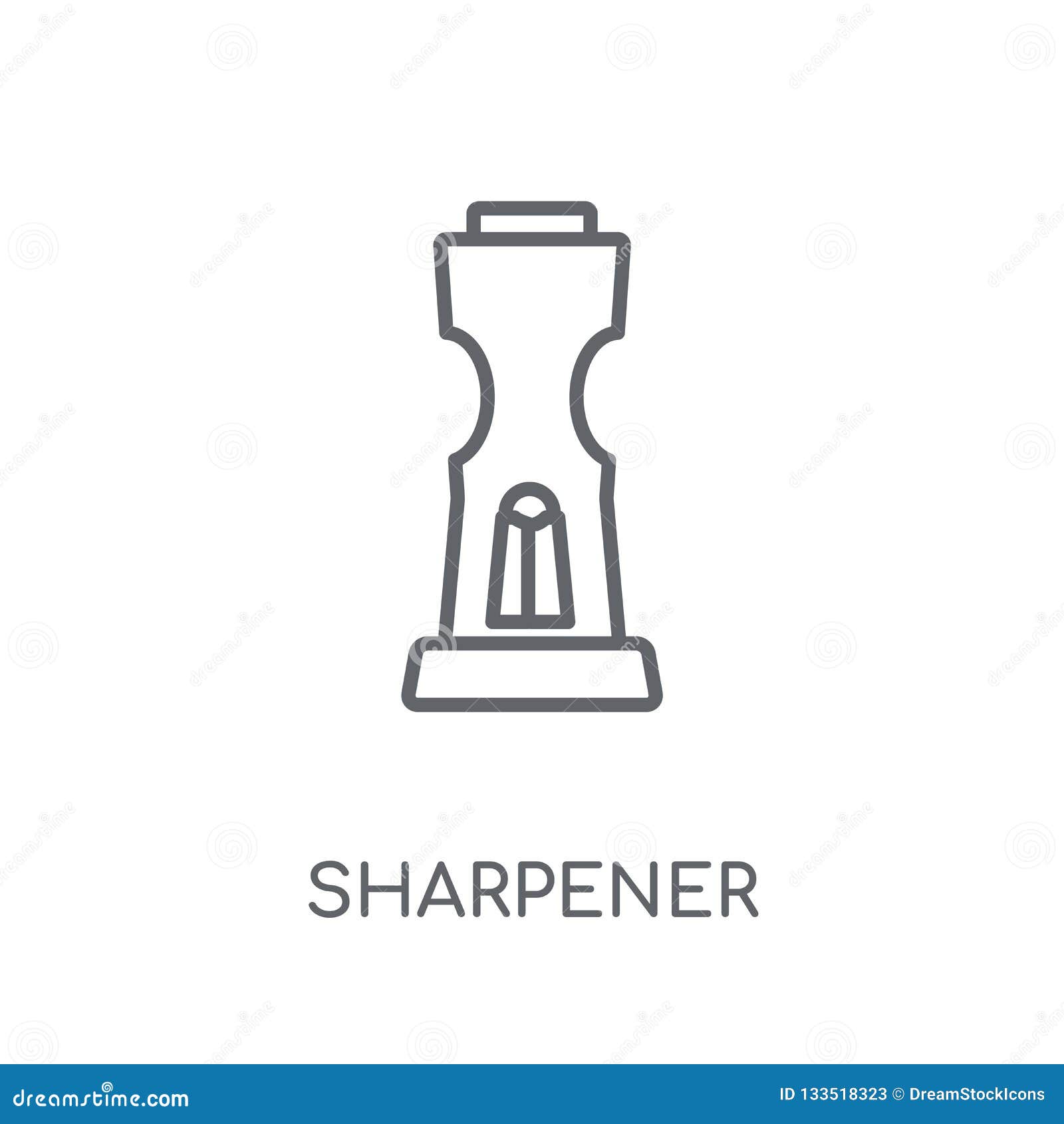 Sharpener Linear Icon. Modern Outline Sharpener Logo Concept on Stock ...