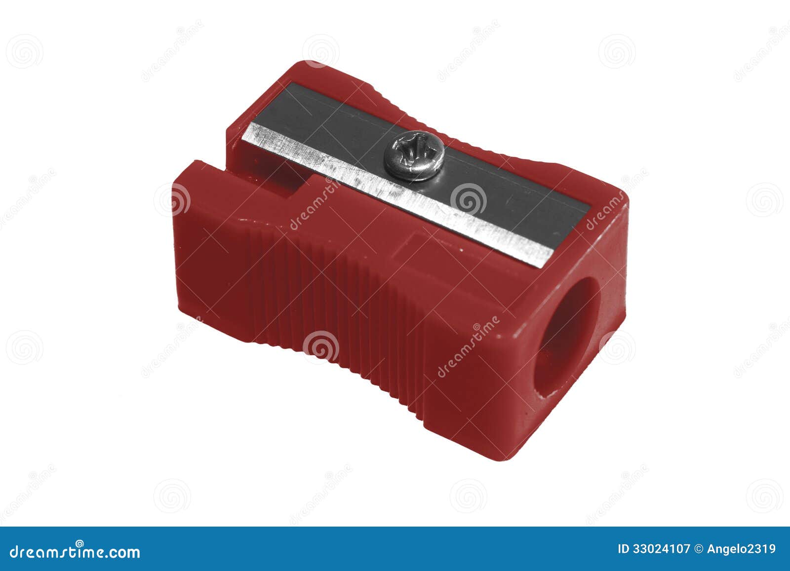 Sharpener red stock image. Image of background, hole - 33024107