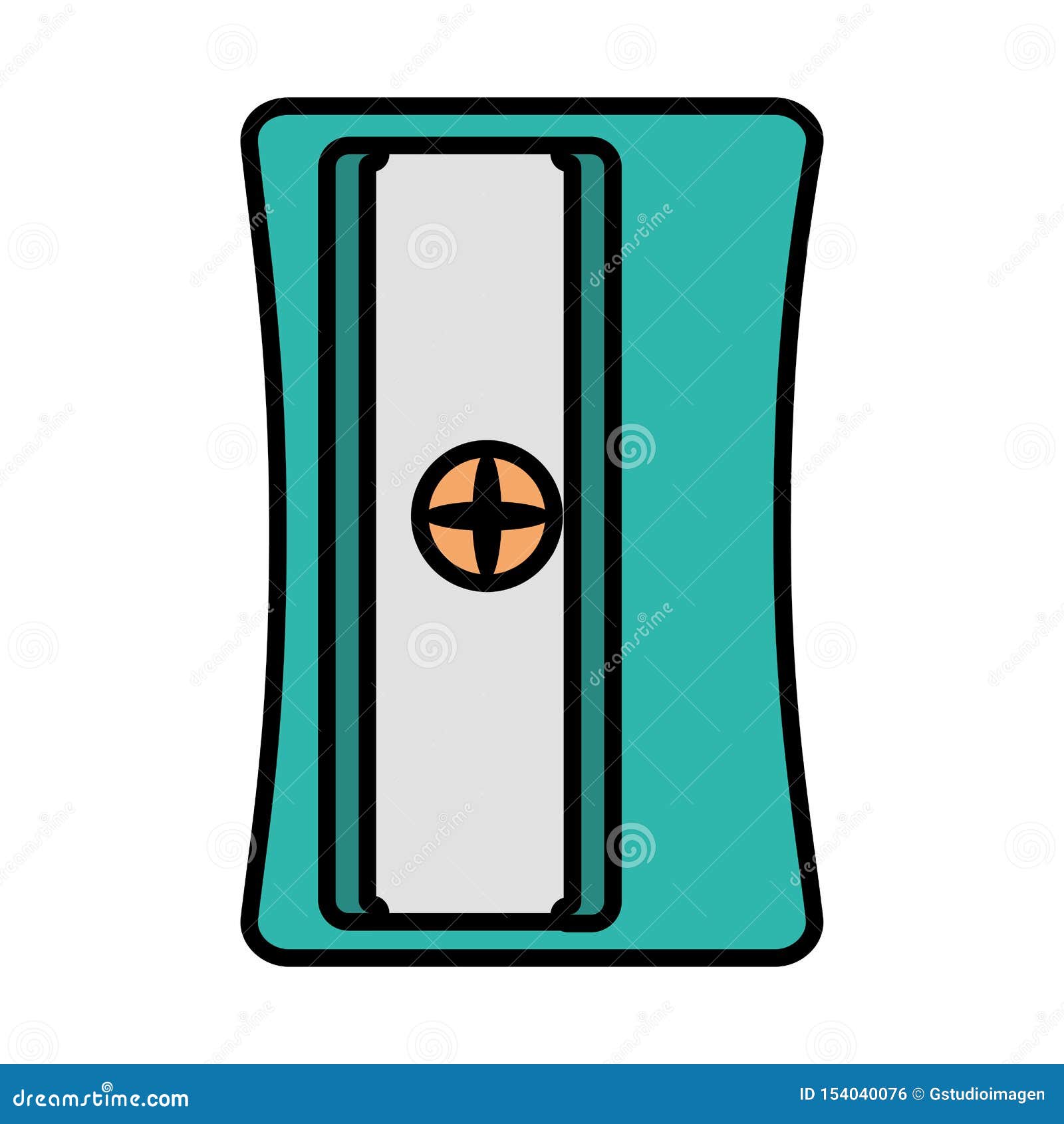 Sharpener School on White Background Stock Illustration - Illustration ...