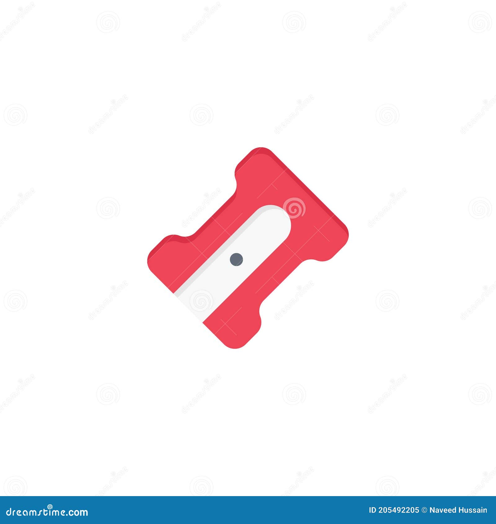 Sharpener Vector Flat Colour Icon Stock Vector - Illustration of metal ...