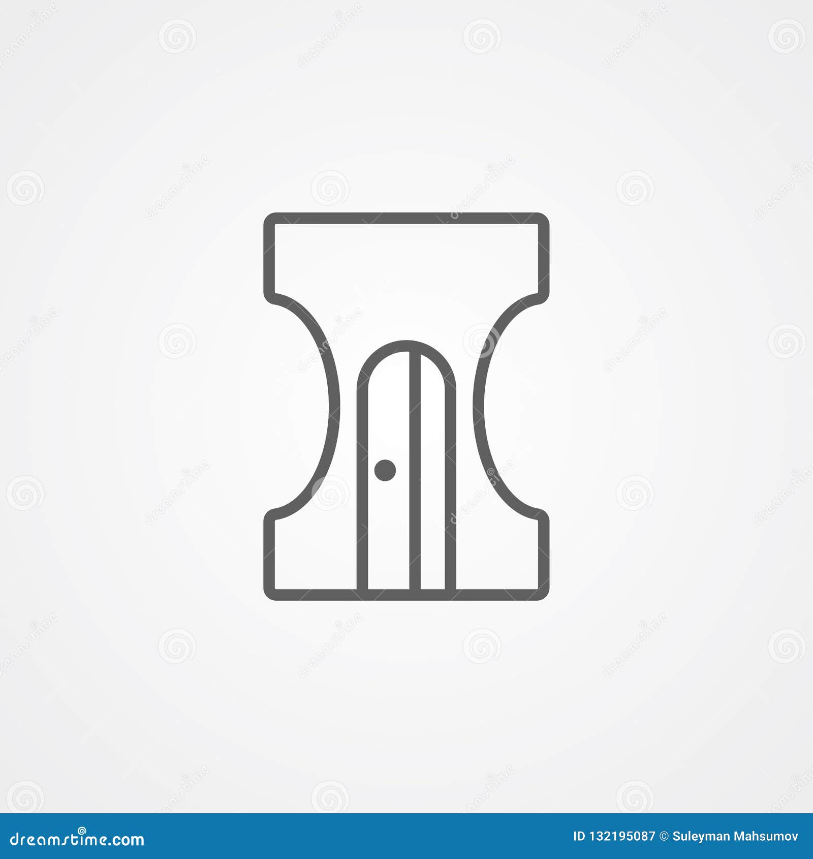 Sharpener Vector Icon Sign Symbol Stock Vector - Illustration of school ...