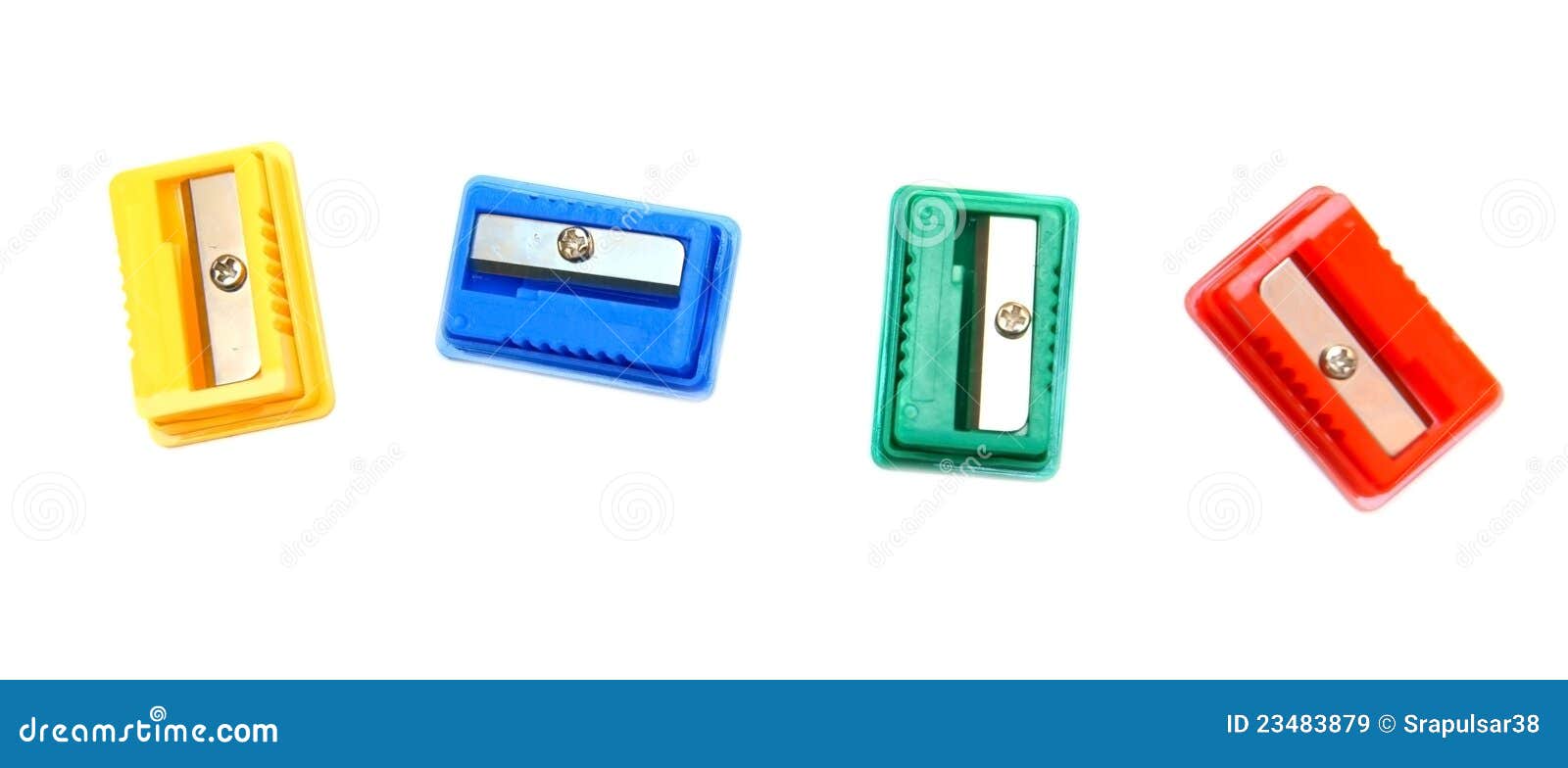 Sharpeners Colour. on a White Background Stock Image - Image of drawing ...