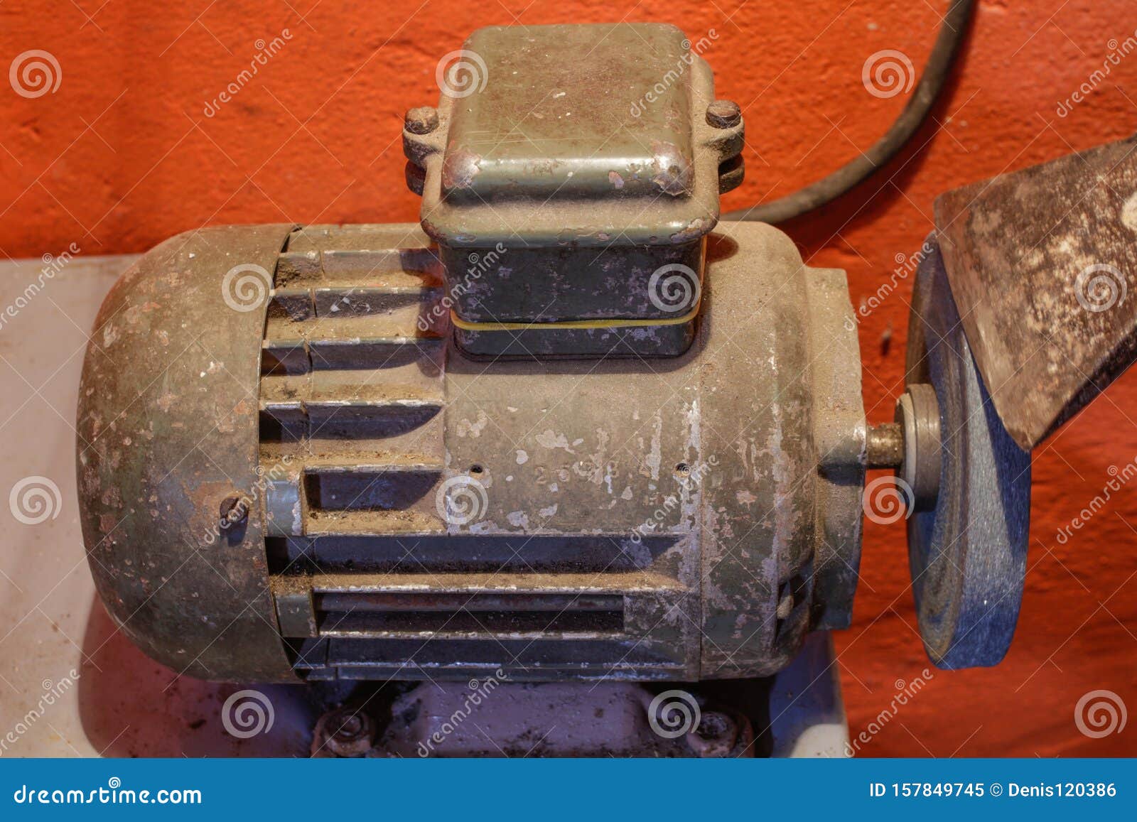 Grinding Machine in the Workshop Stock Image - Image of power, factory ...
