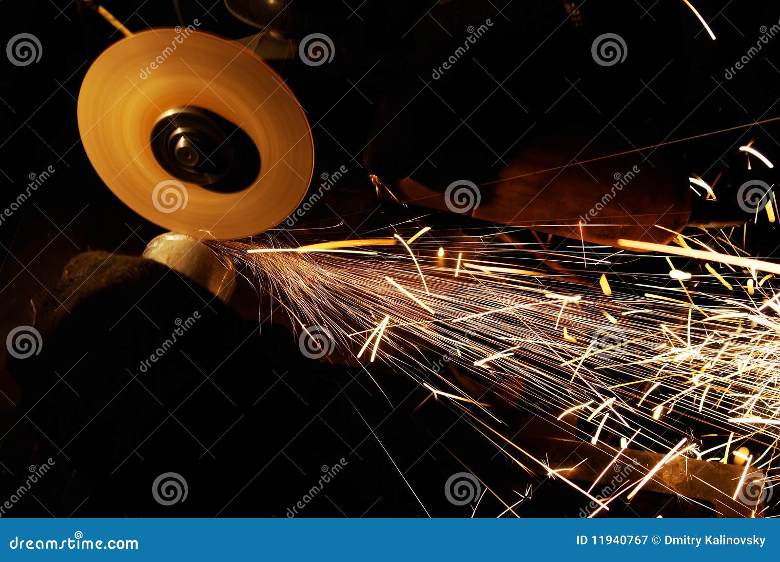 Sharpening and Cutting Metal Stock Image - Image of drill, industry ...