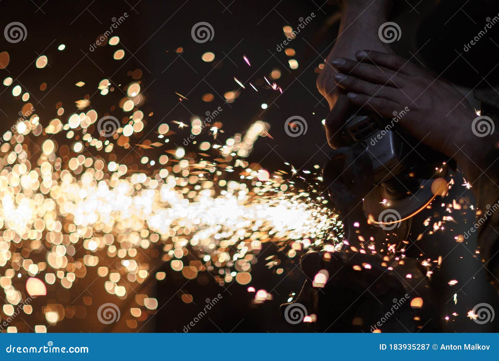 Sharpening Metal, Making of an Axe Stock Image - Image of handmade ...