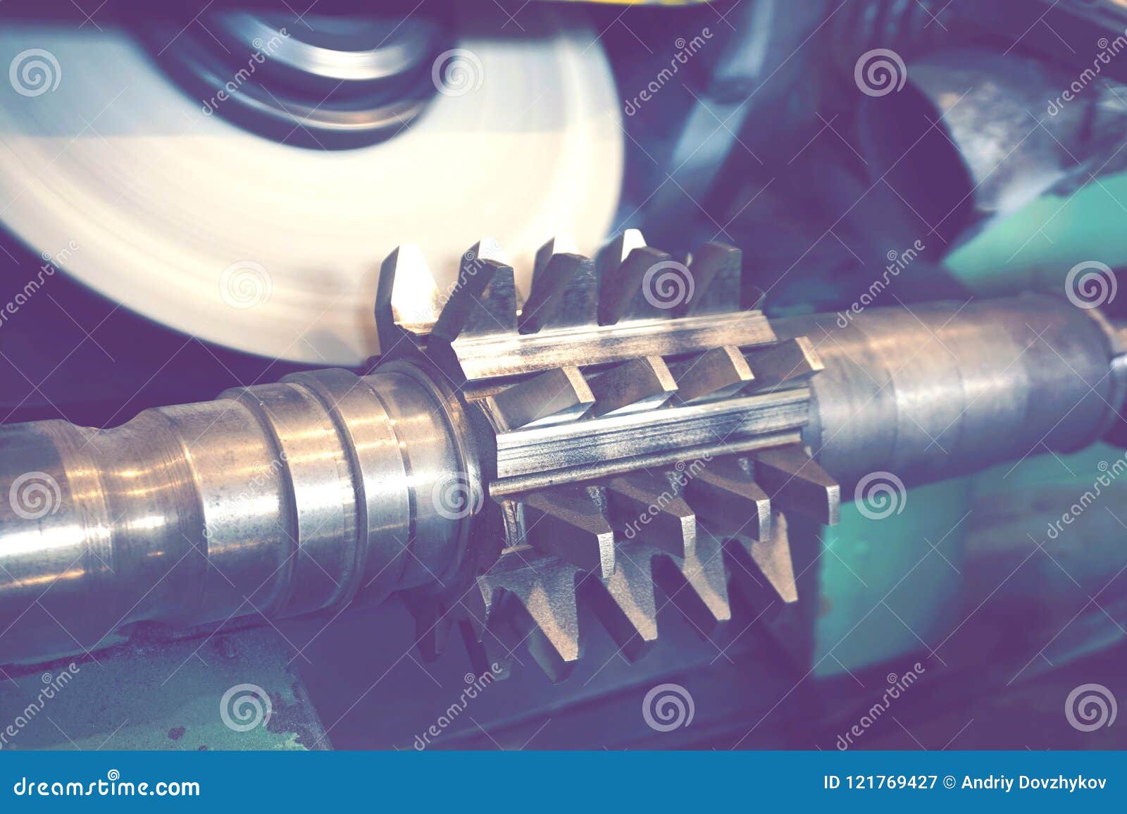 Sharpening of a Worm Cutter on a Machine for Cutting a Tooth on a Gear ...