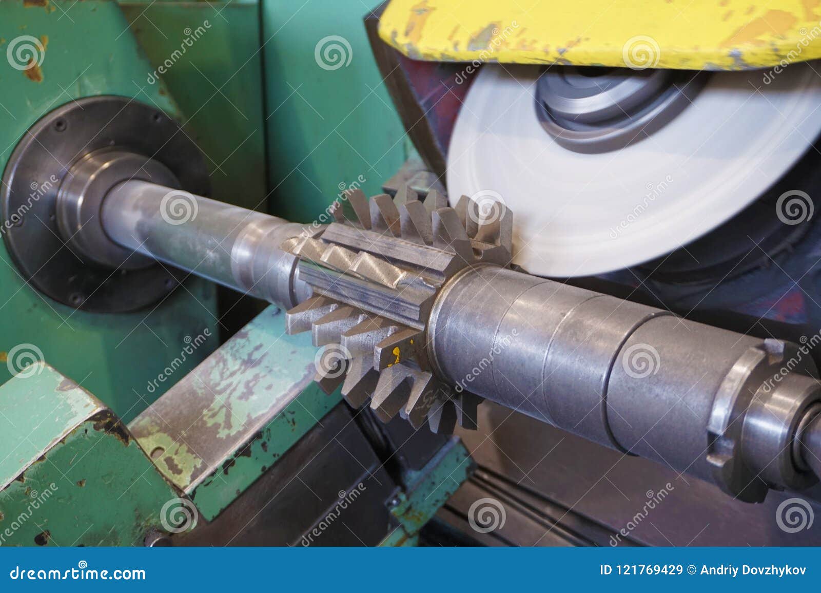 Sharpening of a Worm Cutter on a Machine for Cutting a Tooth on a Gear ...