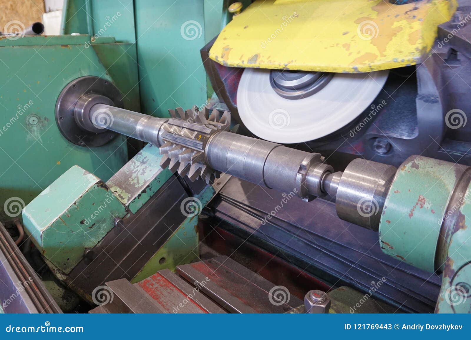 Sharpening of a Worm Cutter on a Machine for Cutting a Tooth on a Gear ...