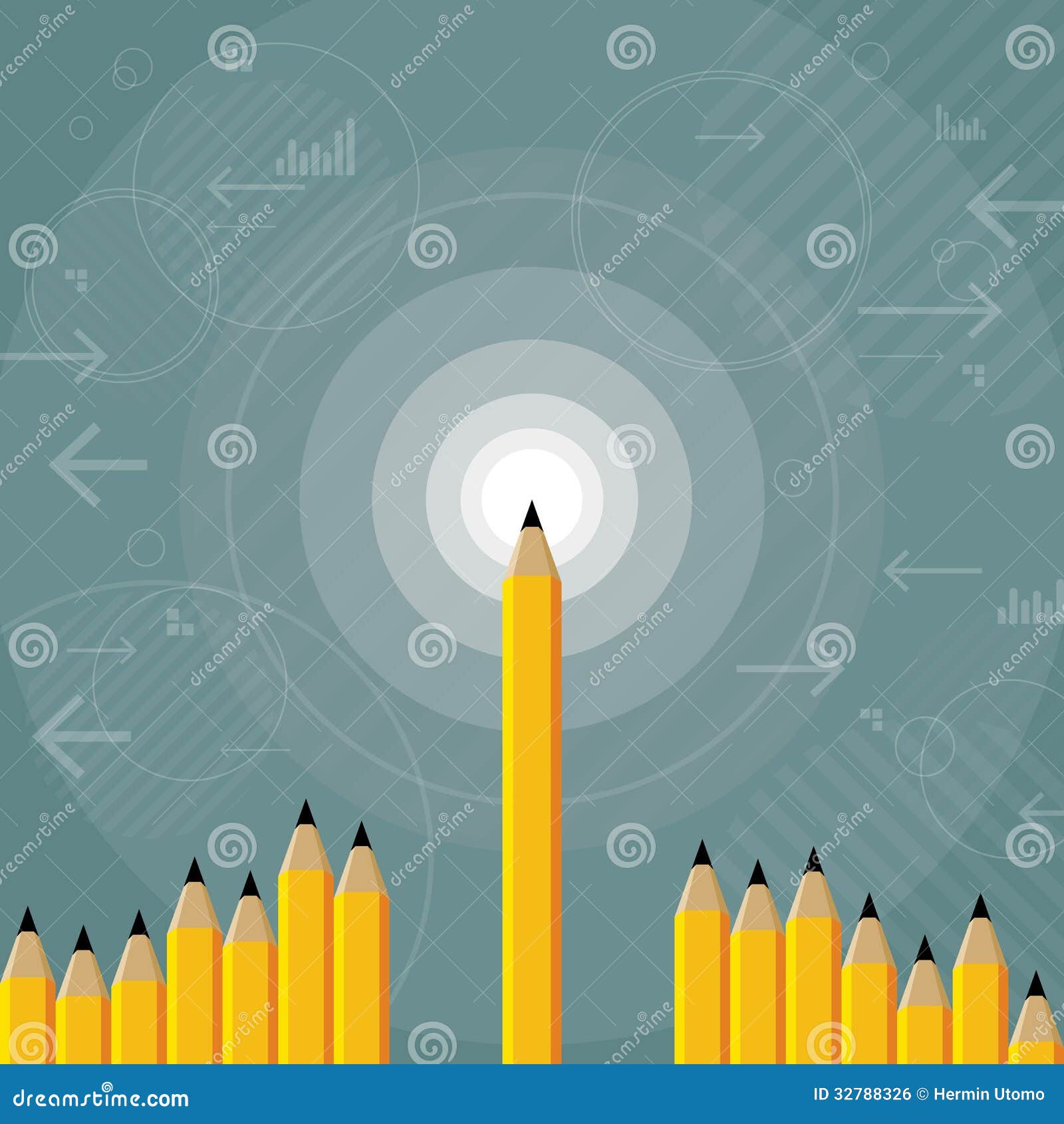 Sharpest Mind stock vector. Illustration of mind, process - 32788326