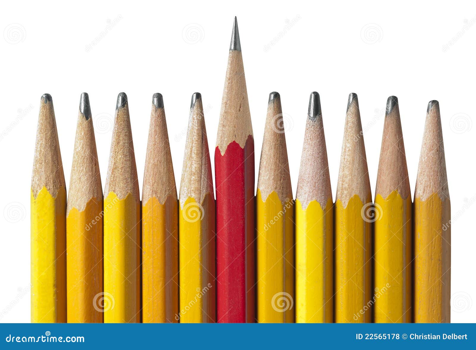 Sharpest Pencil in the Bunch, Isolated Stock Photo - Image of ...