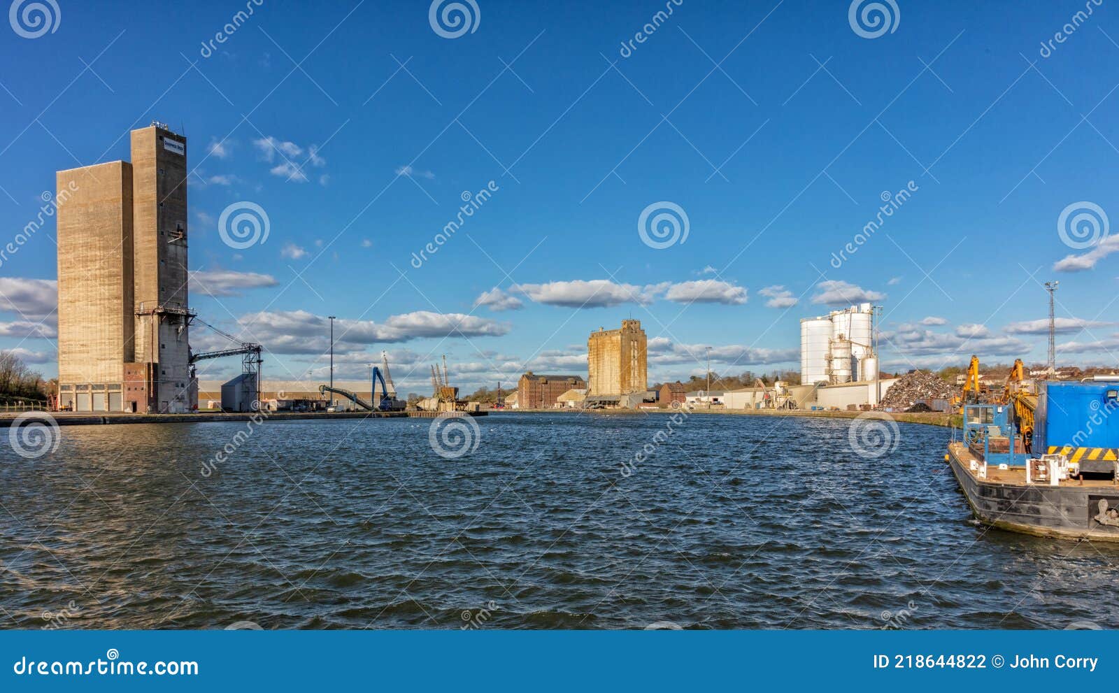 Sharpness Docks, England, United Kingdom Stock Photo - Image of cranes ...