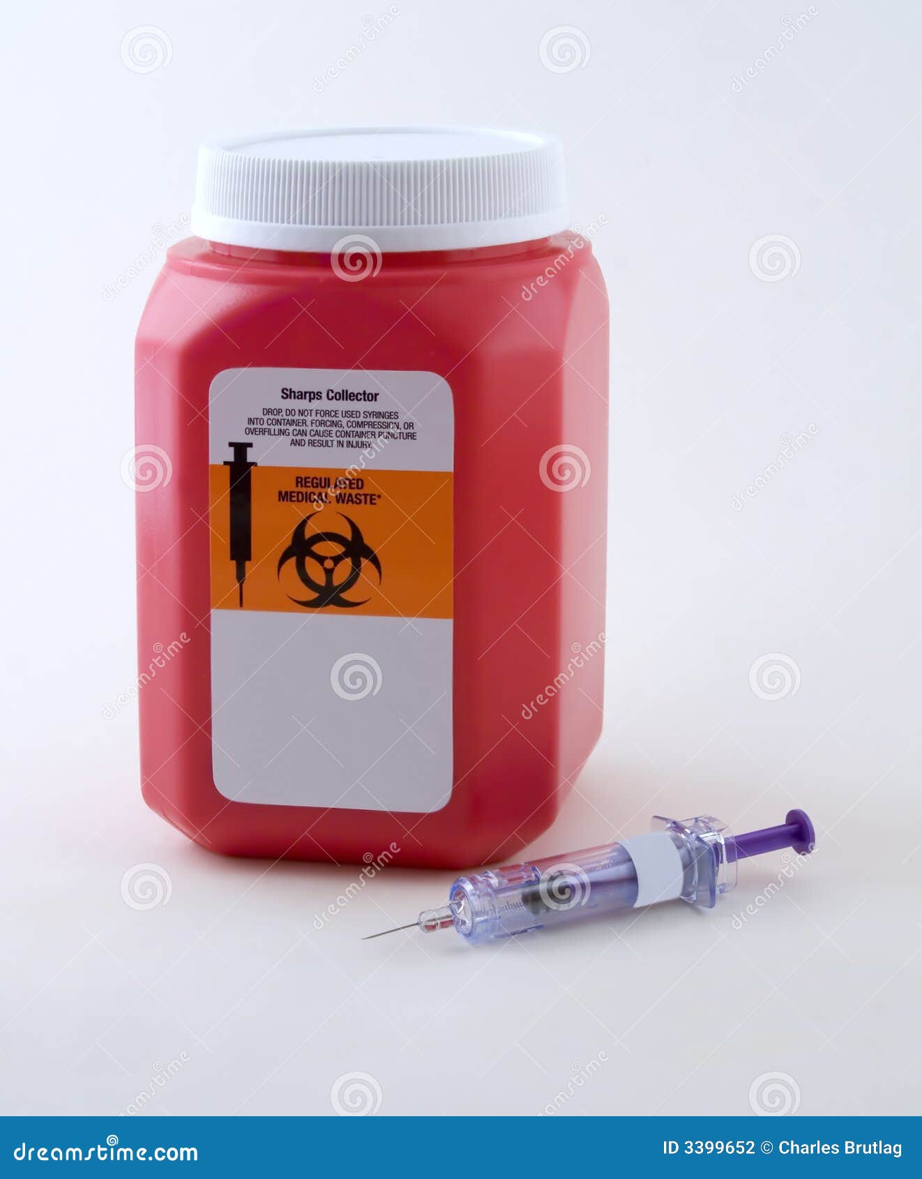Sharps Collector stock photo. Image of medicine, safety - 3399652