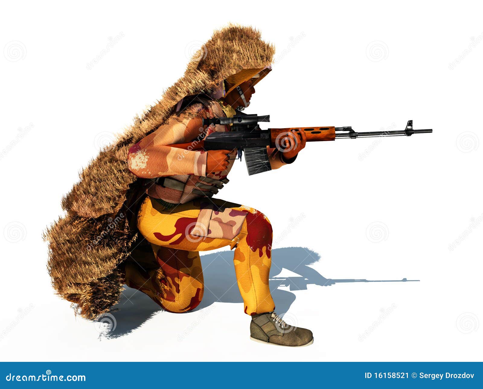 Sharpshooter stock abbildung. Illustration von muster - 16158521