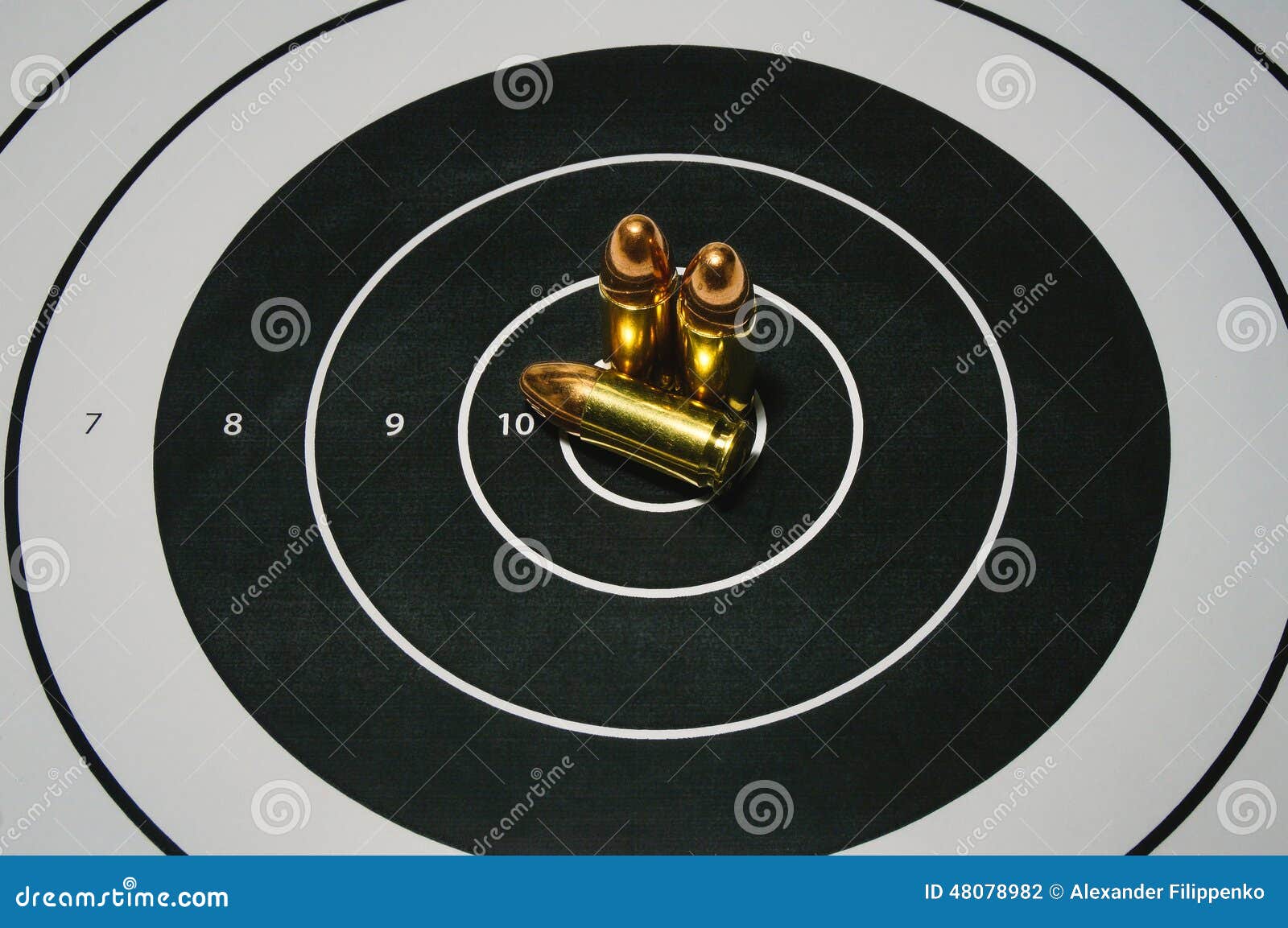 Sharpshooting target stock photo. Image of rounds, shooting - 48078982
