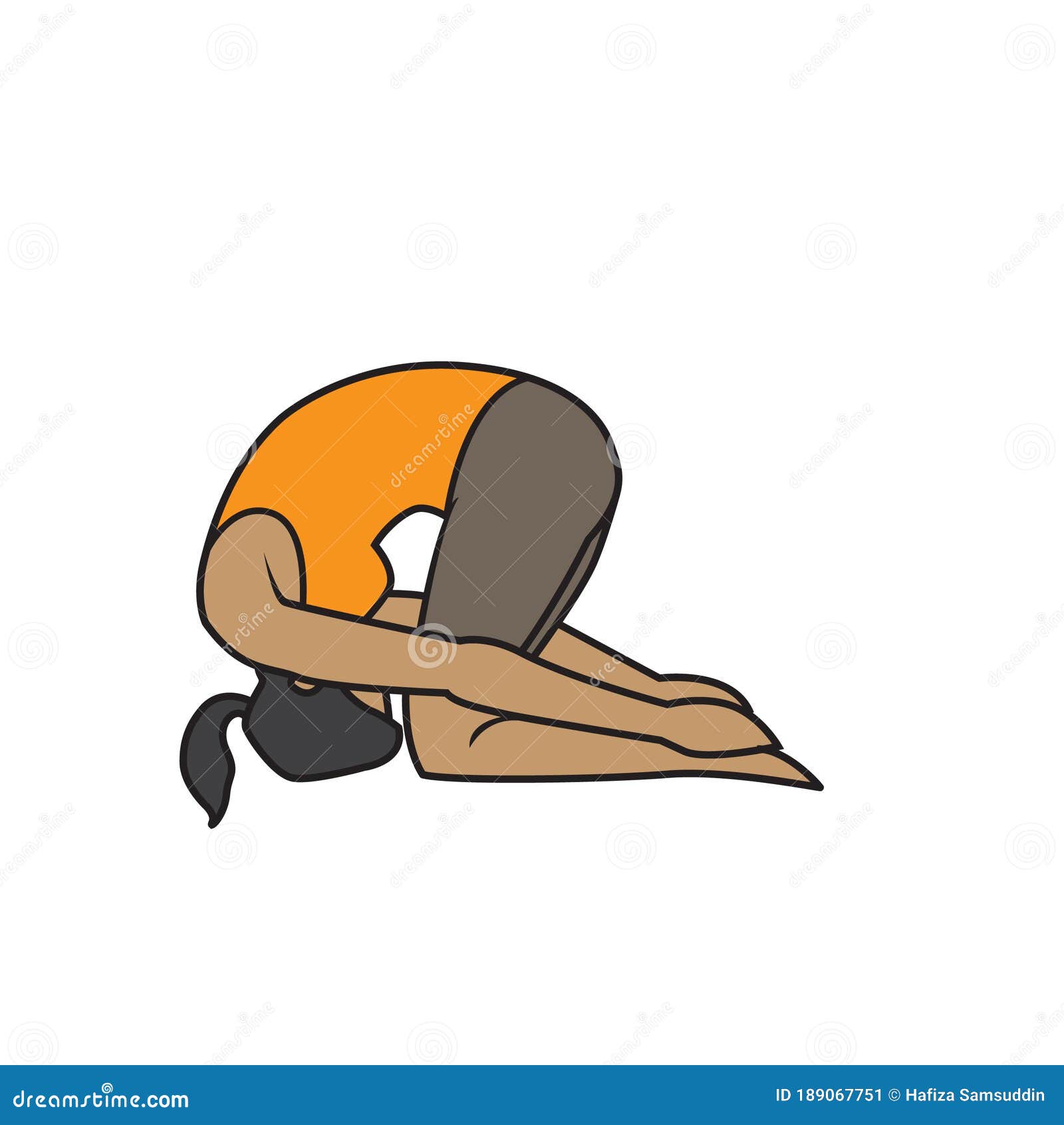 Shashankasana. Vector Illustration Decorative Design Stock Vector ...