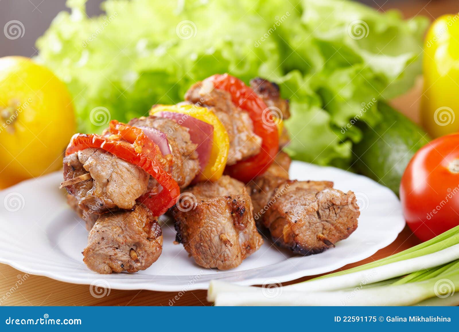 Shashlik stock image. Image of shashlik, kebab, souvlaki - 22591175