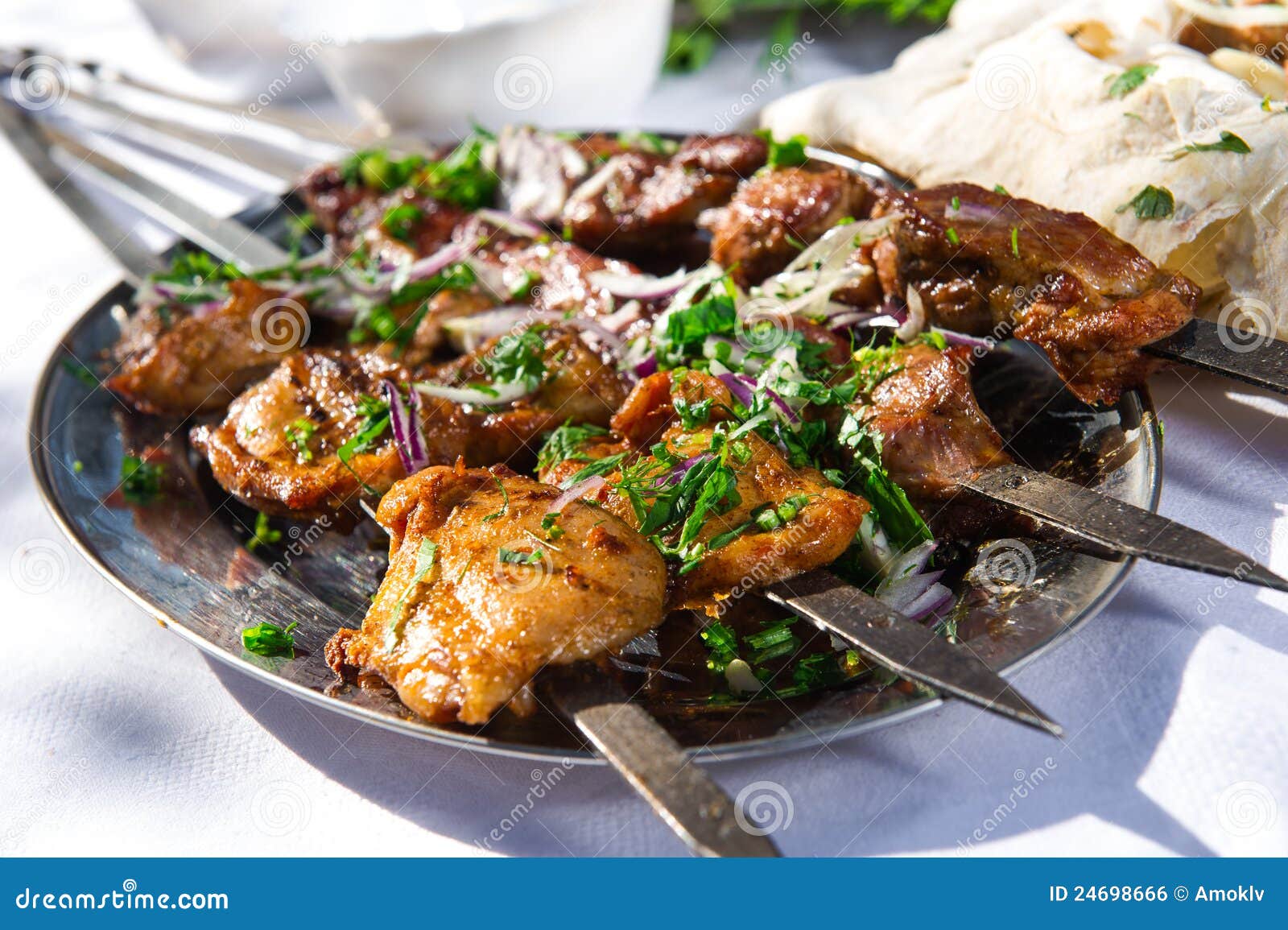 Shashlik stock photo. Image of pork, roasted, beef, meat - 24698666
