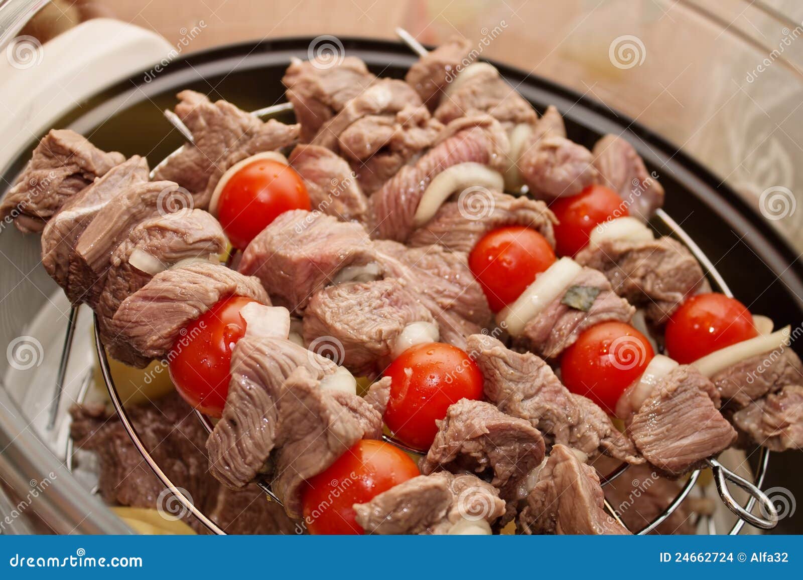 Shashlik beef stock photo. Image of grilled, kitchen - 24662724