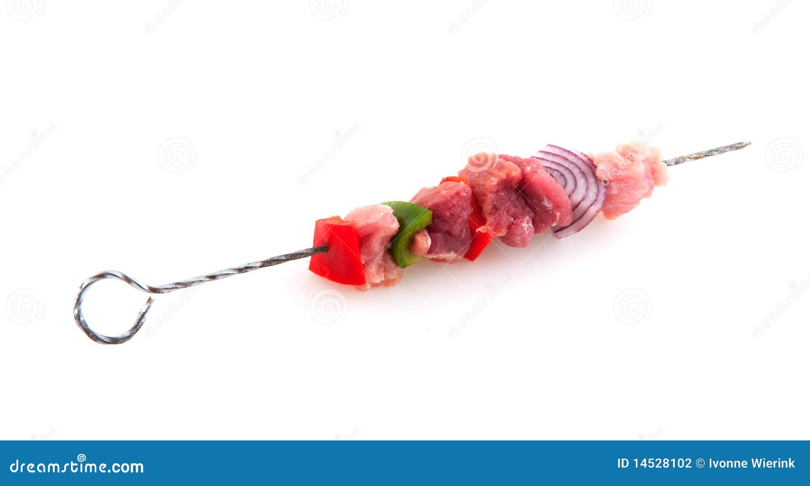 Shaslick meat pins for BBQ stock photo. Image of white - 14528102