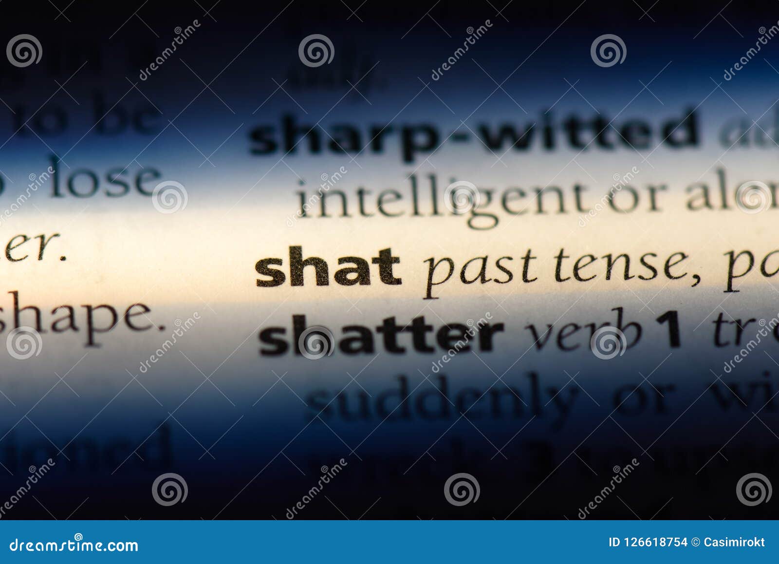 Shat stock photo. Image of printed, shat, writing, info - 126618754