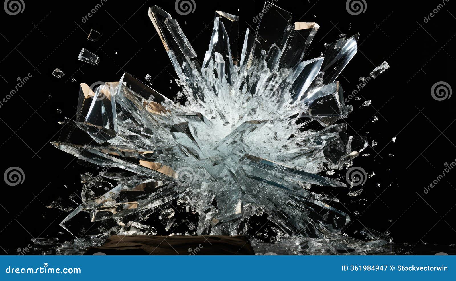 Shatter exploding glass stock illustration. Illustration of technique ...