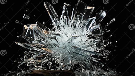 Shatter exploding glass stock illustration. Illustration of technique ...