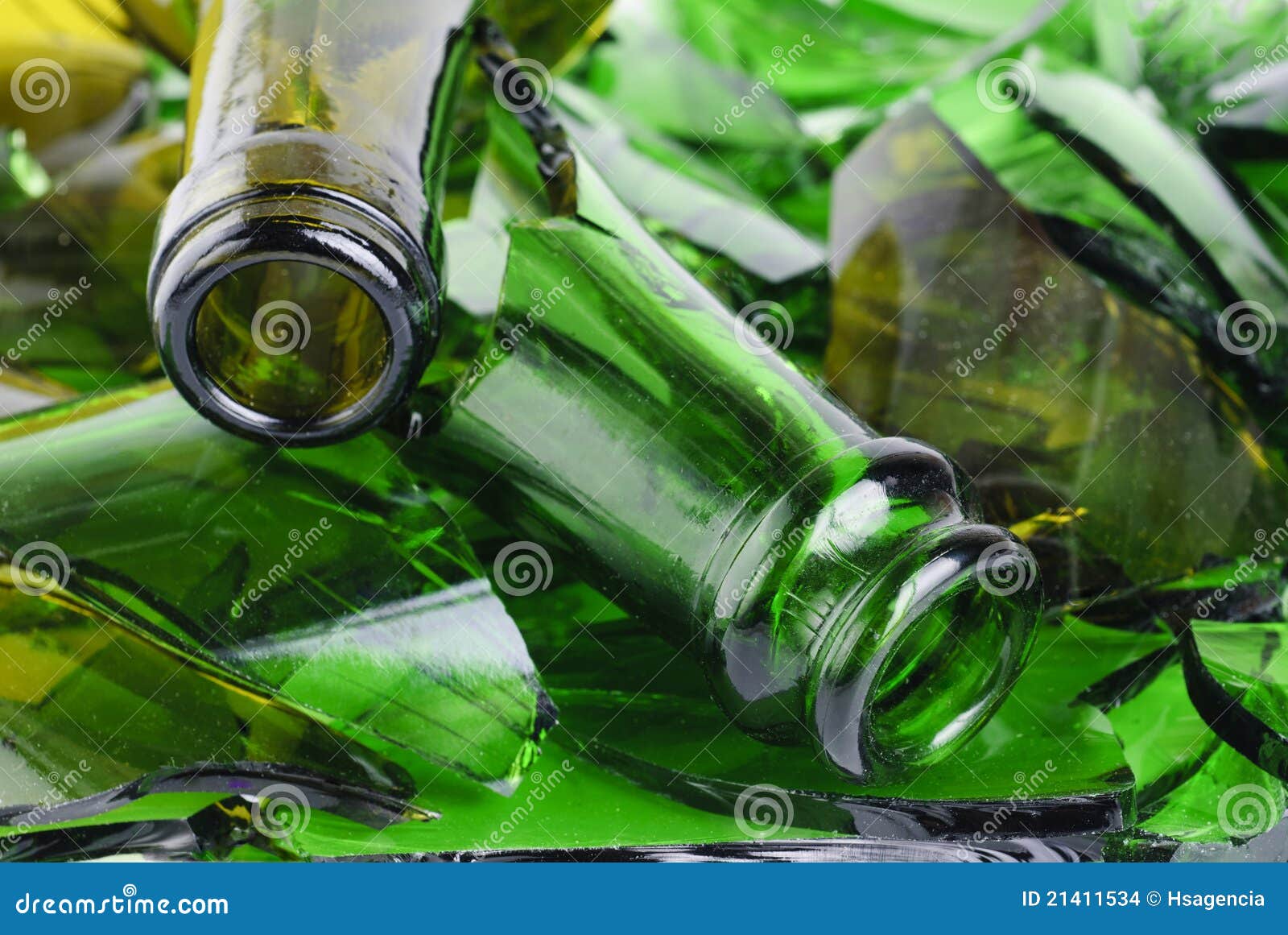 Shattered bottle stock photo. Image of transparent, waste - 21411534