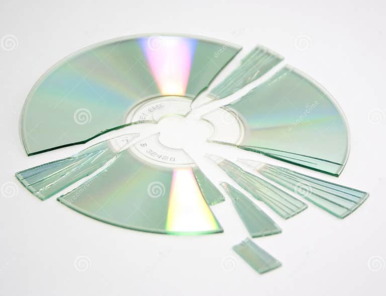 Shattered CD stock image. Image of data, disc, technology - 7163373
