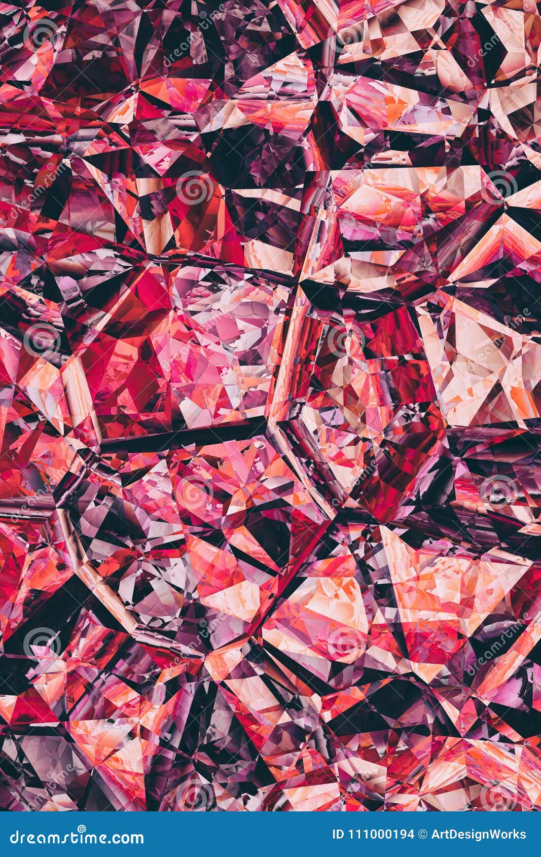 Shattered Crystals Mosaic Pattern Texture Fracture Background Design ...