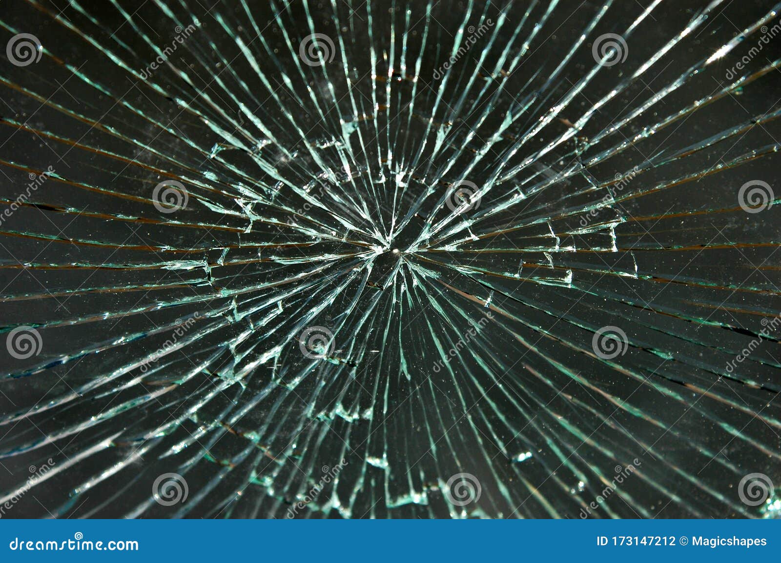 Shattered Dirty Windshield Glass Stock Photo - Image of abstract ...