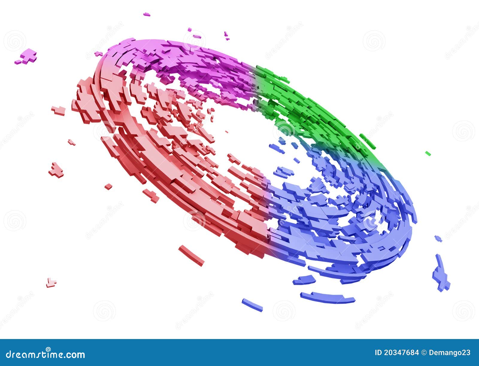 Shattered disc stock illustration. Illustration of shattered - 20347684