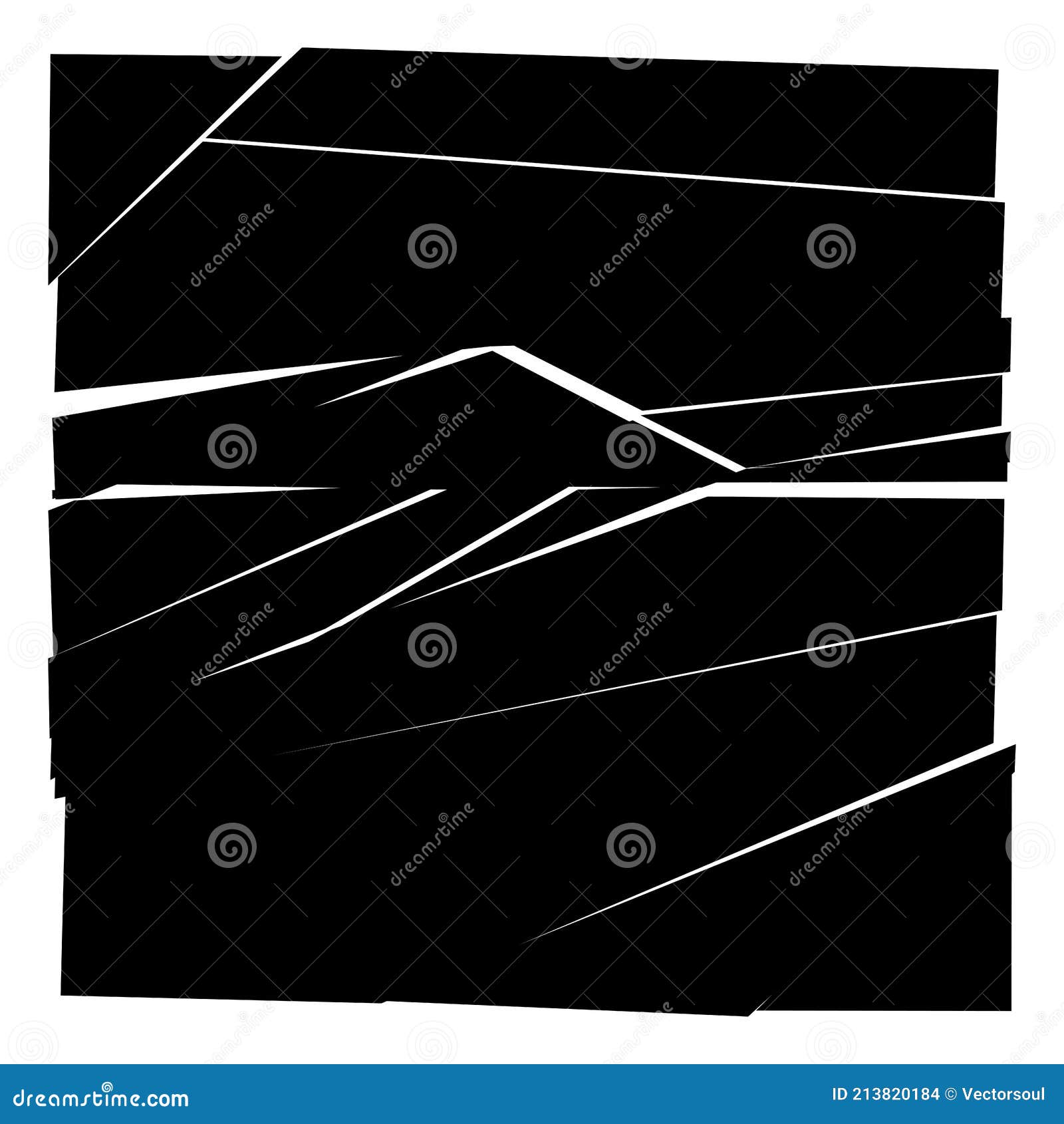 Shattered, Fractured, Broken Square. Burst, Explosion, and Rupture ...