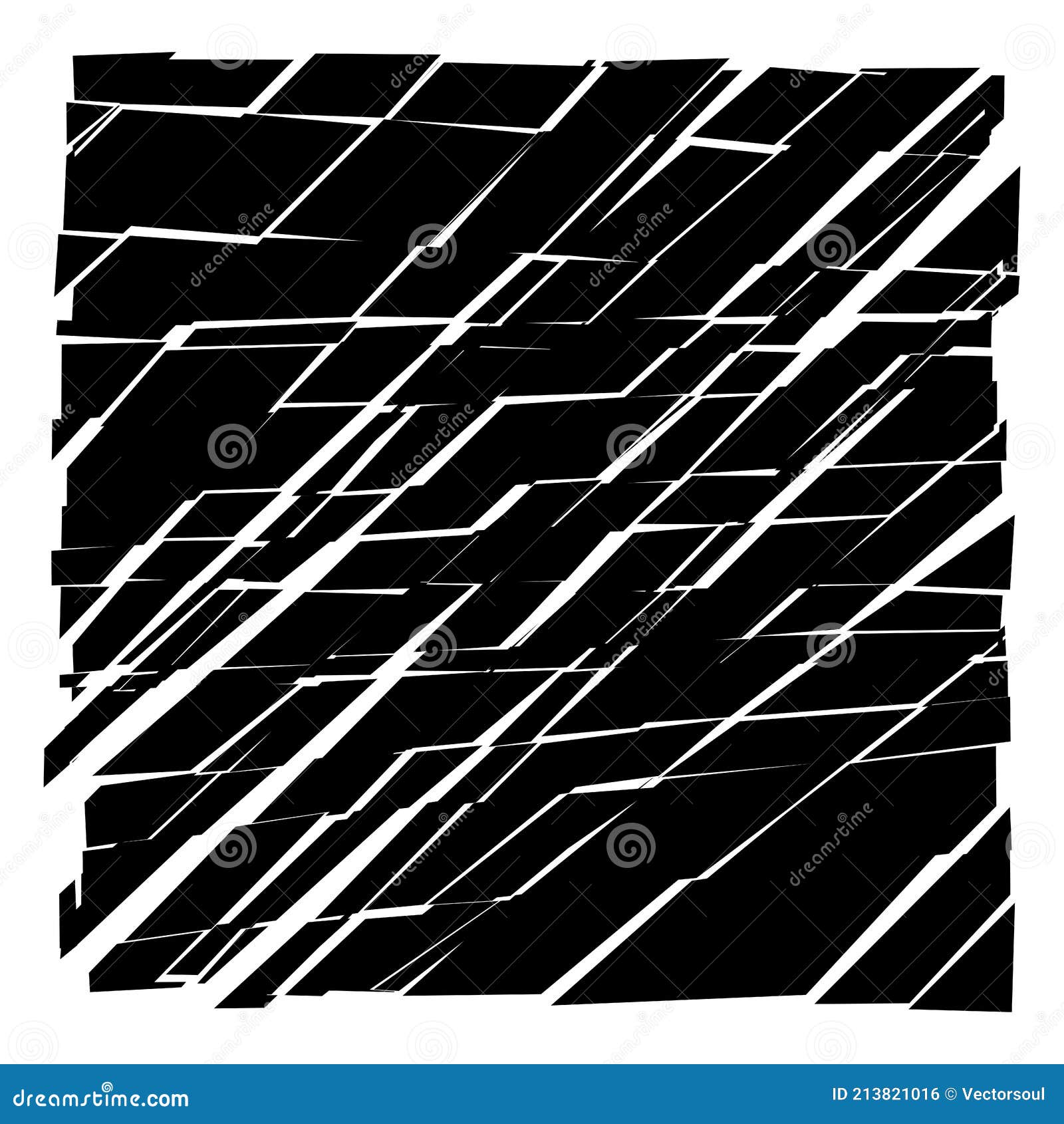 Shattered, Fractured, Broken Square. Burst, Explosion, and Rupture ...