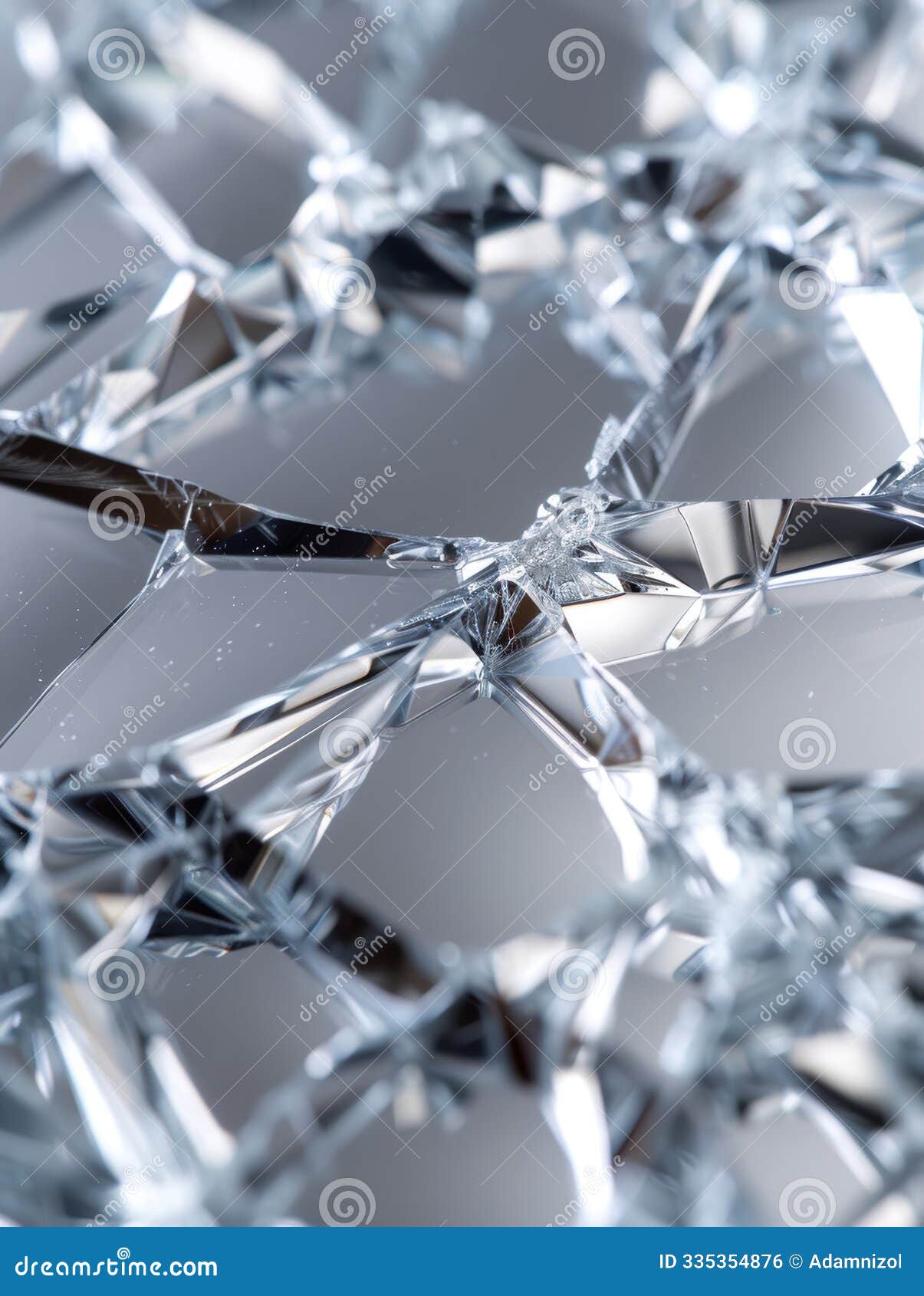 Shattered Glass Abstract Background Stock Illustration - Illustration ...