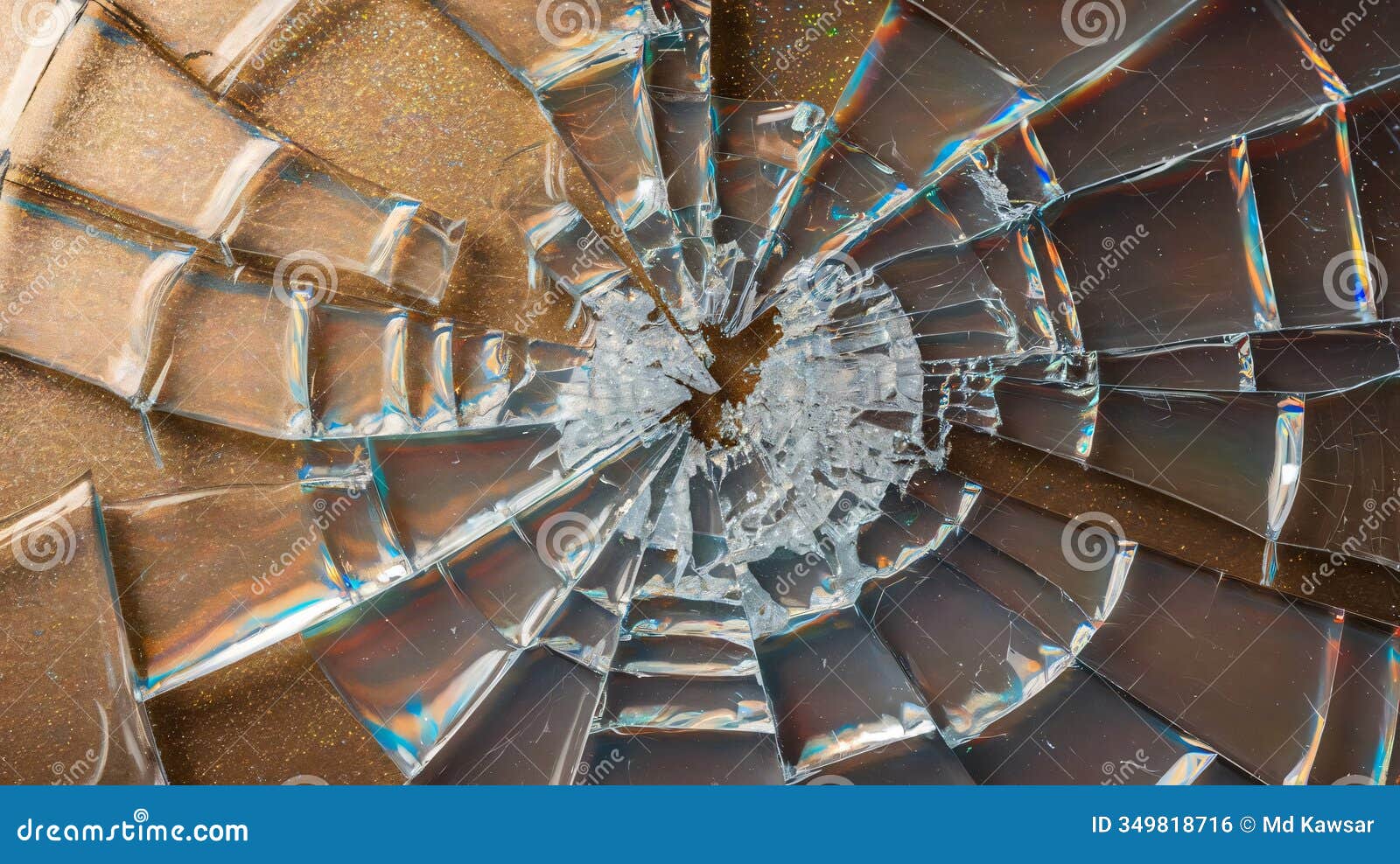 Shattered Glass Close-Up, Abstract Broken Surface High Quality Image ...