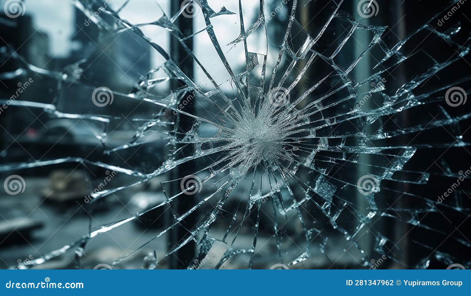 Shattered Glass, Demolished Window, Sharp Steel, Ruined Backdrop ...