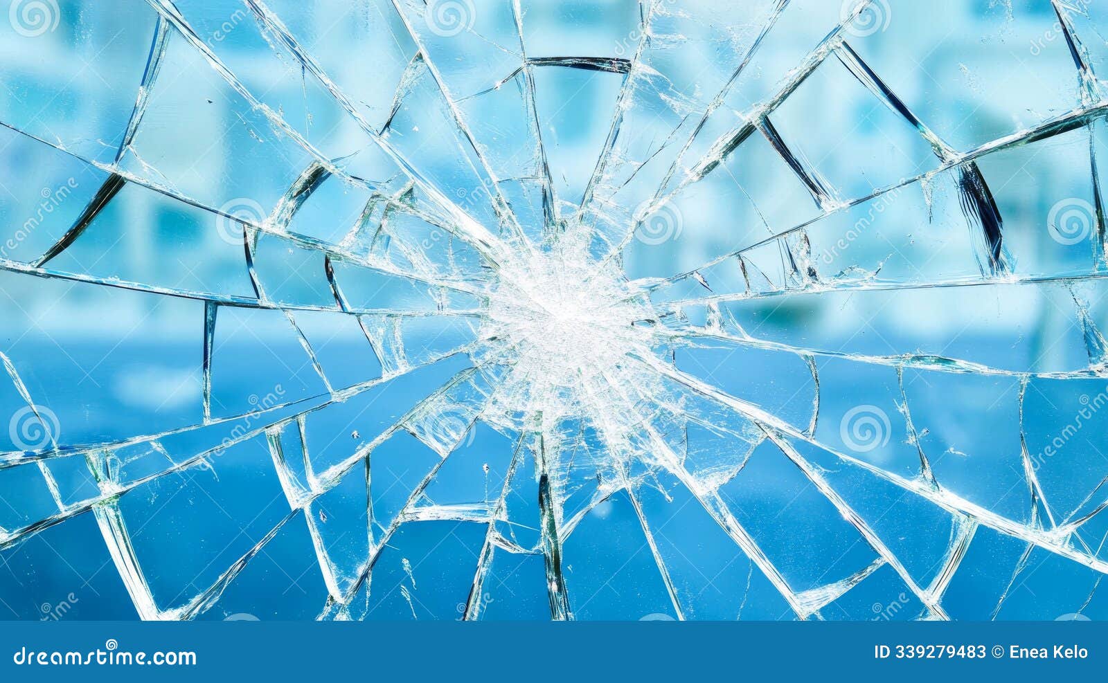 Shattered Glass Effect stock illustration. Illustration of cracks ...