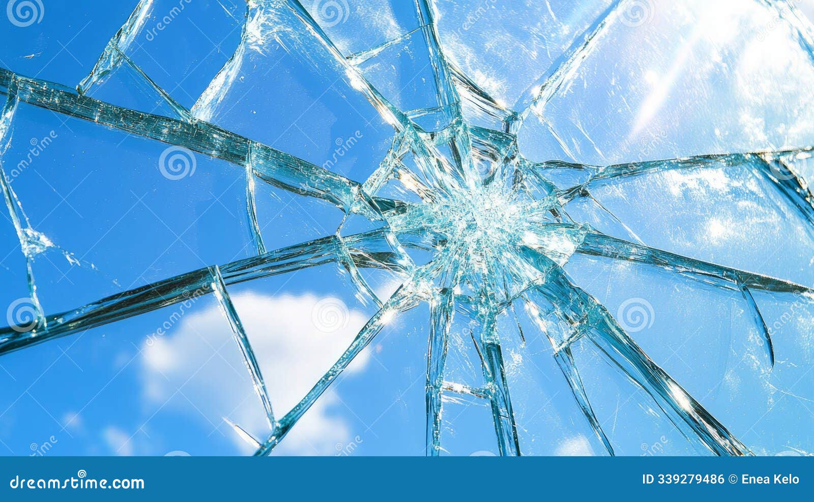 Shattered Glass Effect stock illustration. Illustration of winter ...