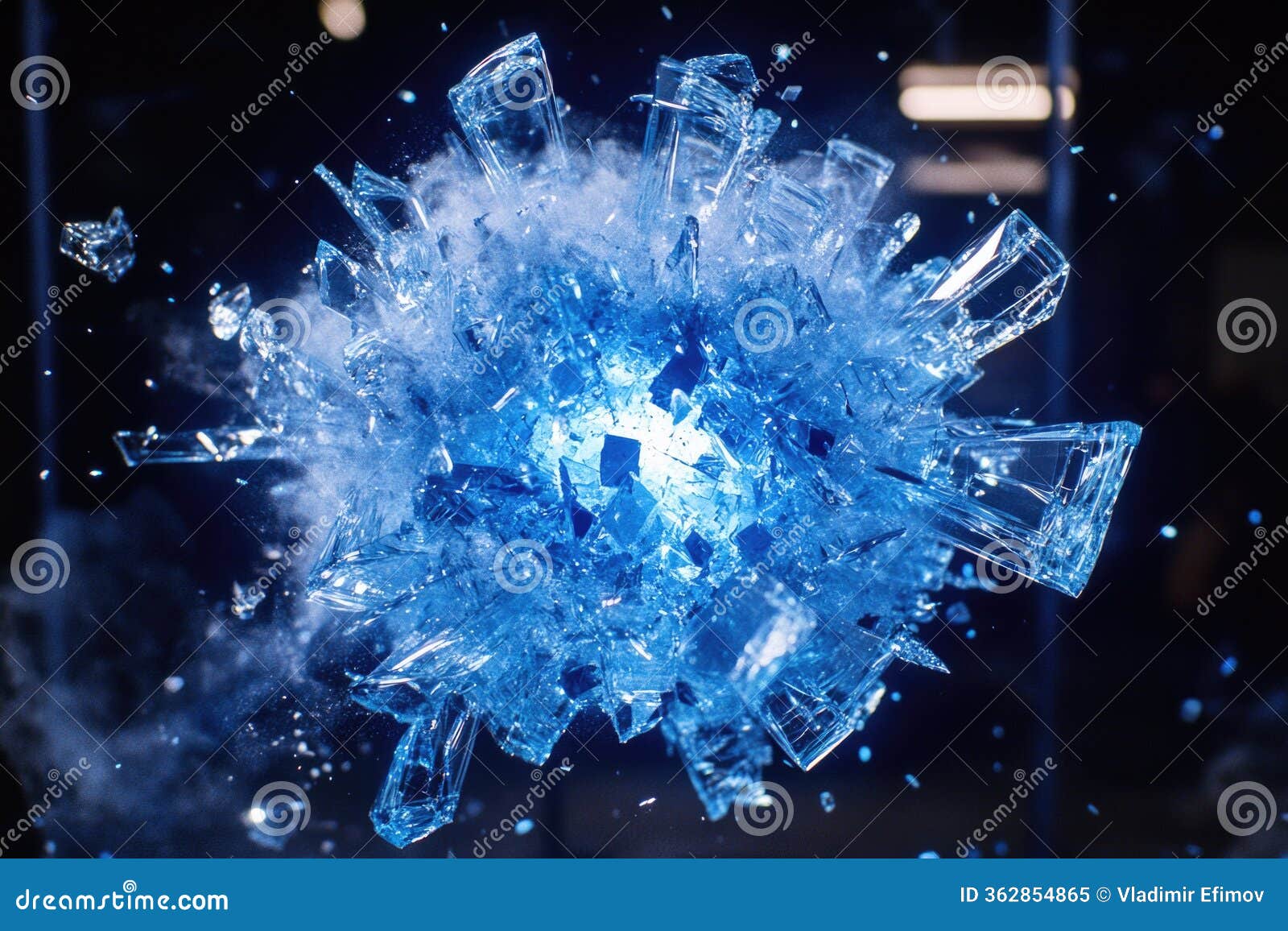 Shattered Glass Explosion stock image. Image of motion - 362854865