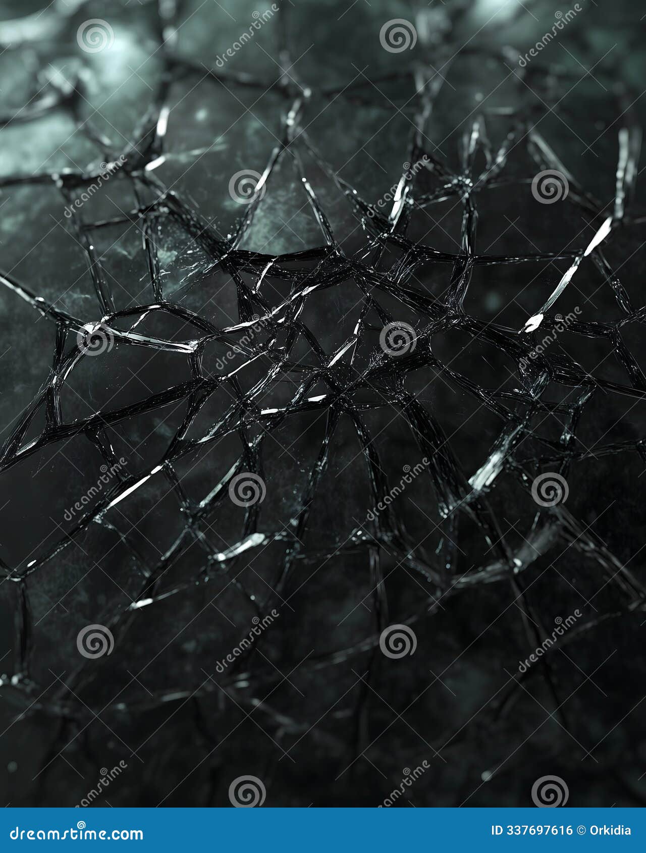 Shattered Glass Impact Background Stock Illustration - Illustration of ...