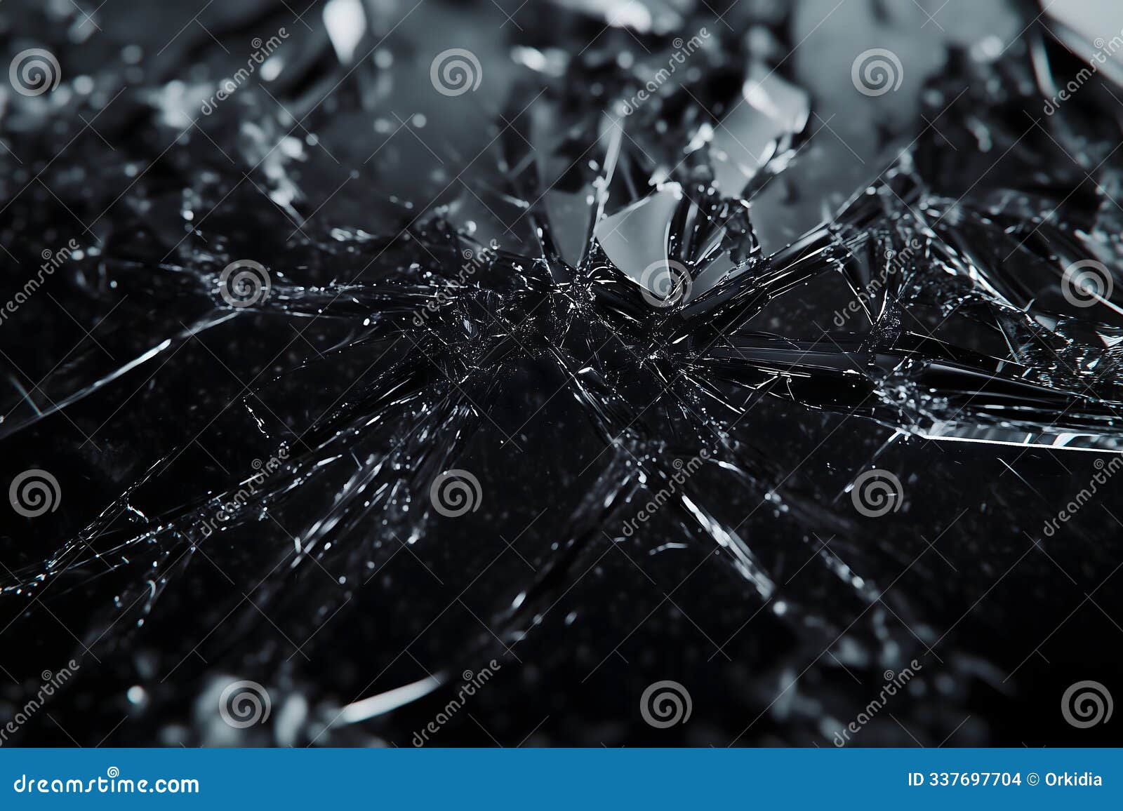Shattered Glass Impact Background Stock Illustration - Illustration of ...