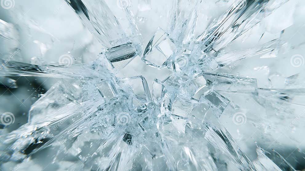 Shattered Glass Impact Background Stock Illustration - Illustration of ...