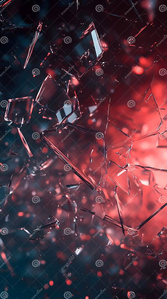 Shattered Glass Impact Background Stock Illustration - Illustration of ...