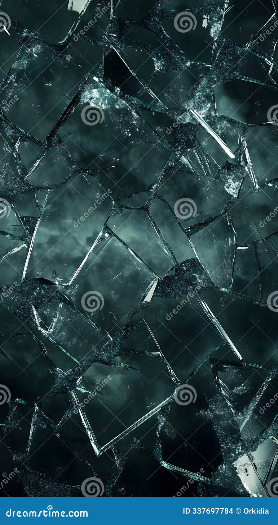 Shattered Glass Impact Background Stock Illustration - Illustration of ...