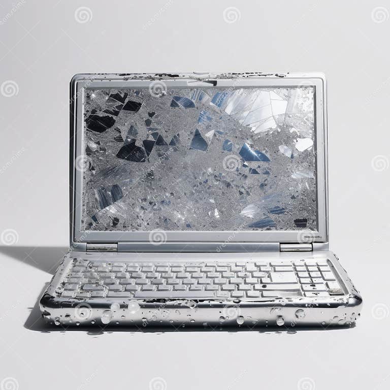 Shattered Glass Laptop: a Stunning Visual Representation of ...