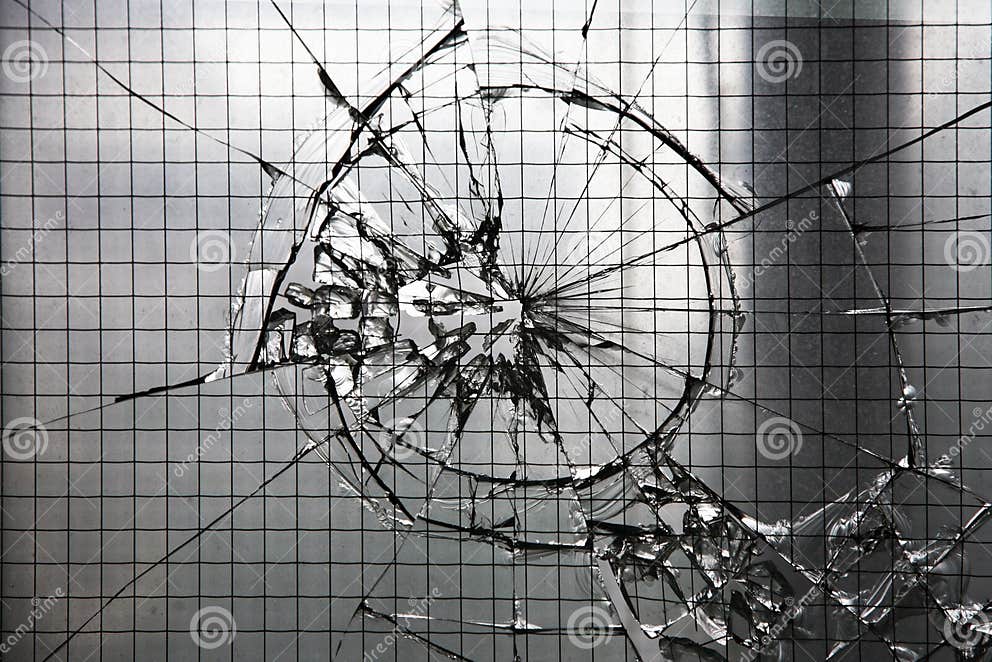 Shattered glass window stock image. Image of ruin, fragile - 12799213